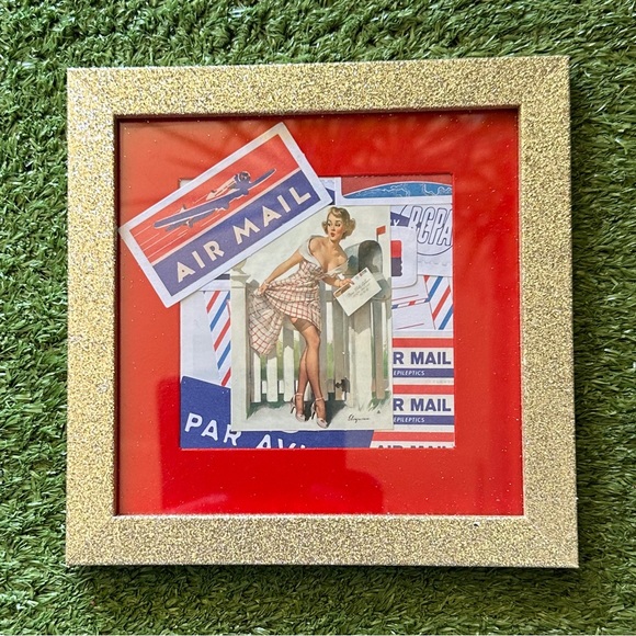 Wall Decor | Retro Framed Pinup Girl Image | Poshmark
